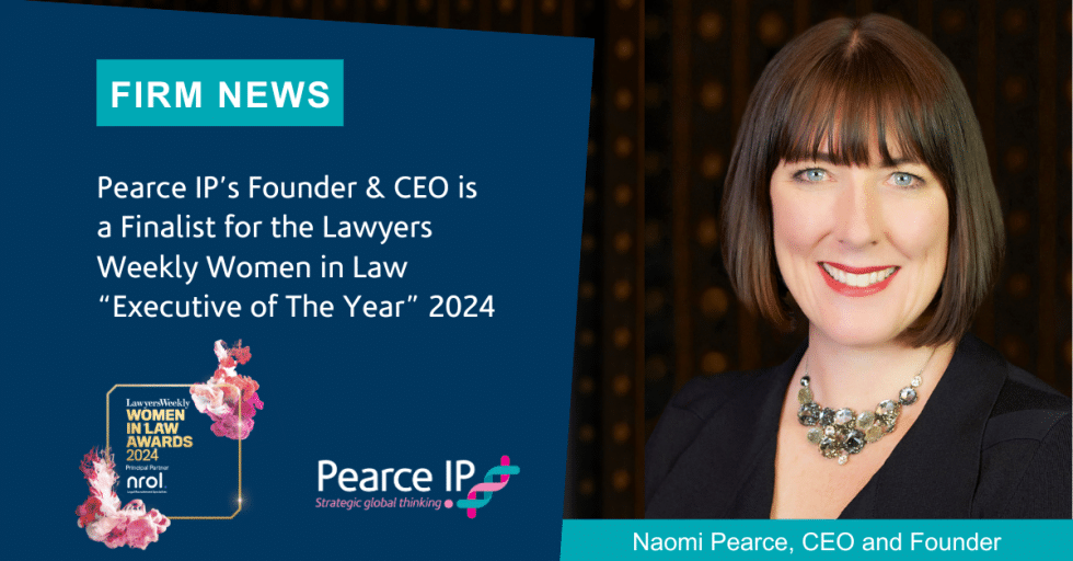 Pearce IP’s Founder & CEO is a Finalist for the Lawyers Weekly Women in ...