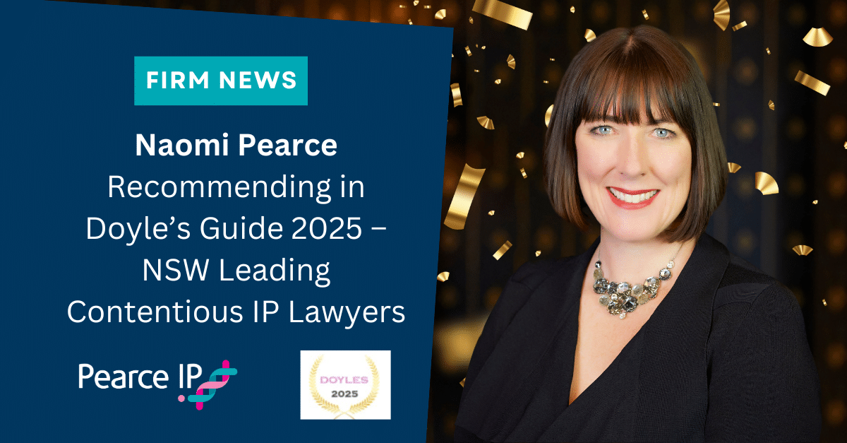 Naomi Pearce Ranked in Doyle’s Guide 2025 for IP Litigation | Pearce IP